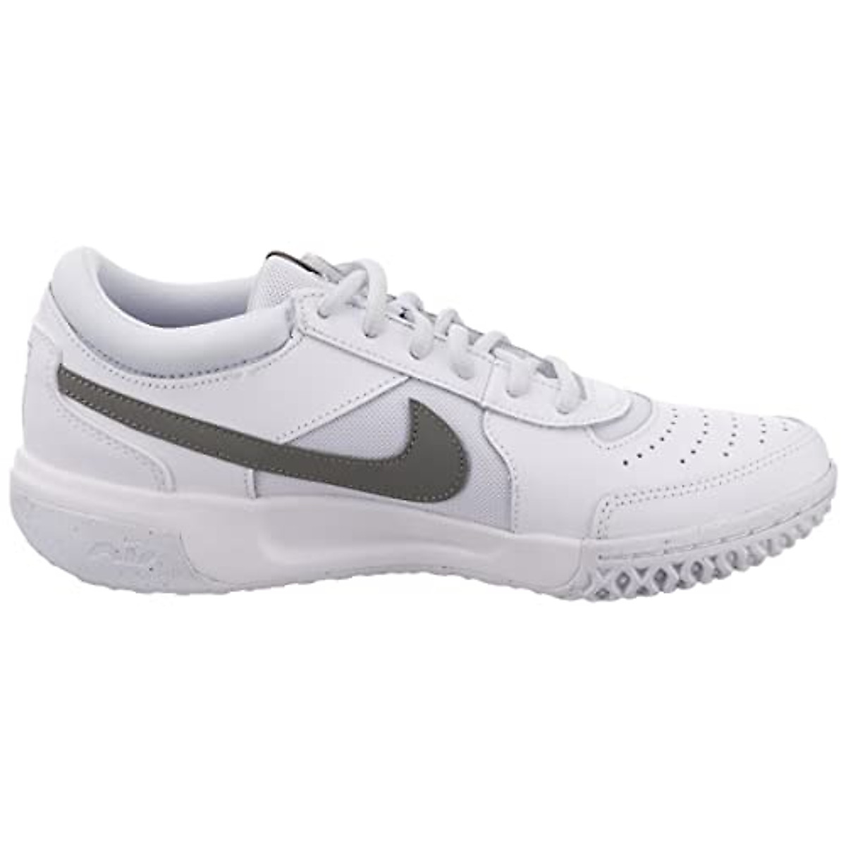 Nike Women's Low-Top Sneakers, White Flat Pewter Soccer Gray, 8.5