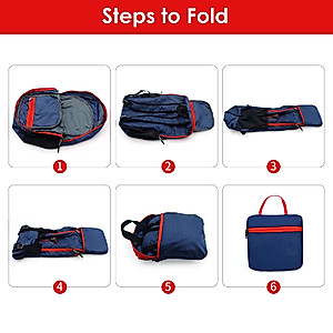 BEIJITA 20L Lightweight Foldable Backpack Small Hiking Backpack Women Men Camping Outdoor Packable Daypack Travel Backpack, Waterproof Day Packs Backpacks Hiking(Dark Blue)