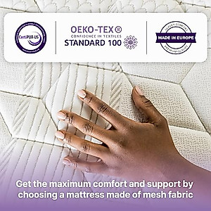 NapQueen King Mattress, 8 Inch Victoria Hybrid Cooling Gel Infused Pocket Spring and Memory Foam Mattress, King Size Mattress Bed in a Box, CertiPUR-US Certified, Fiberglass-Free Mattress