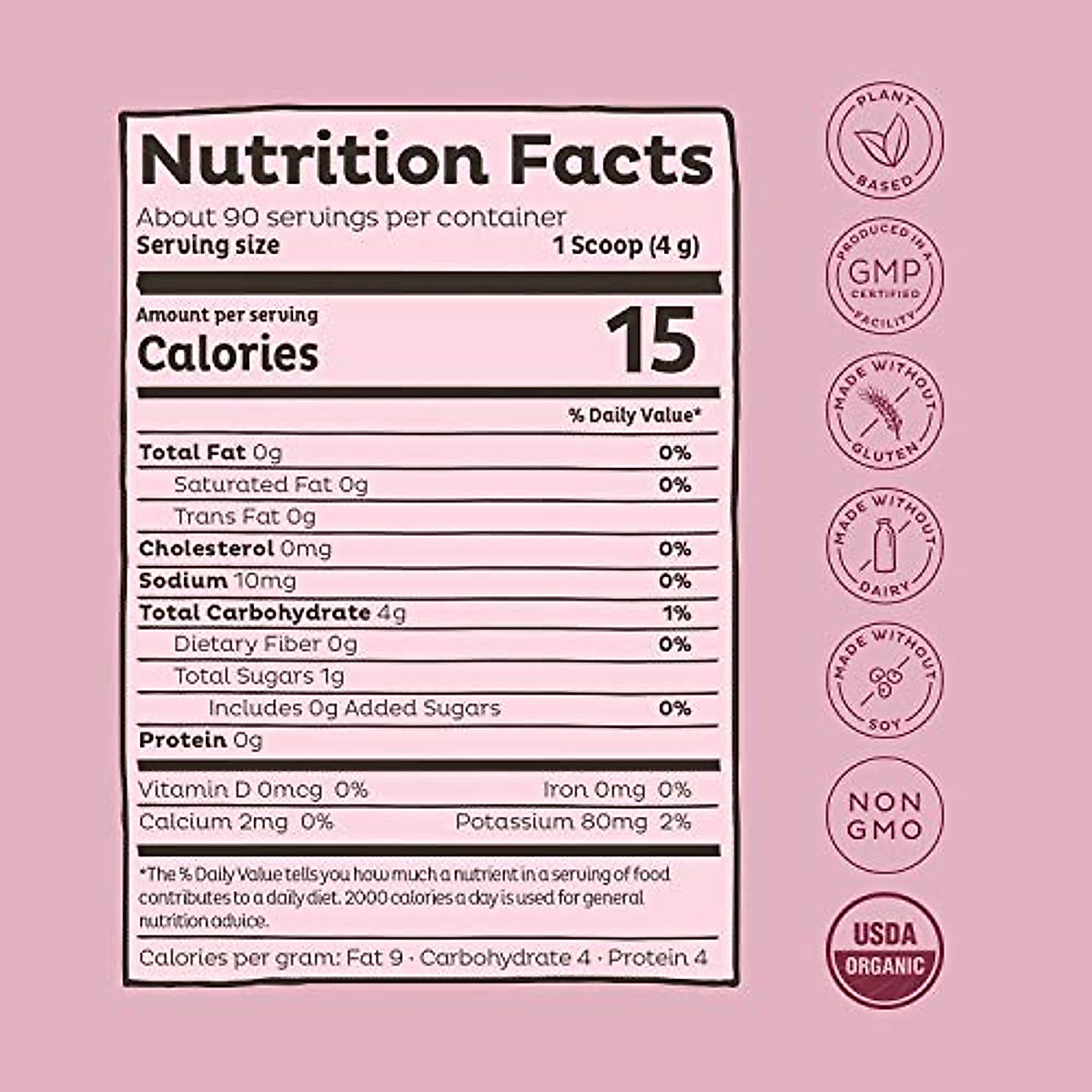 KOS Organic Beet Root Powder, USDA Certified - Natural Nitric Oxide Booster, Superfood for Stamina, Energy, Circulation - Non-GMO, Plant-Based, 90 Servings