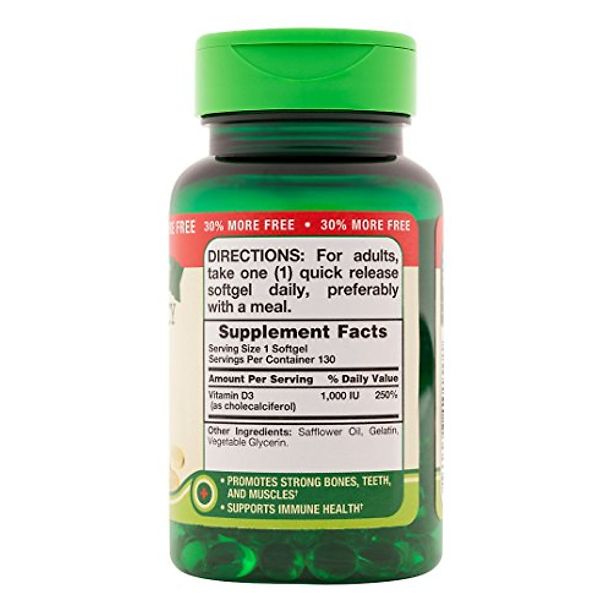 Nature's Truth Vitamin D3 1000 iu, 130 Count (Pack of 3)