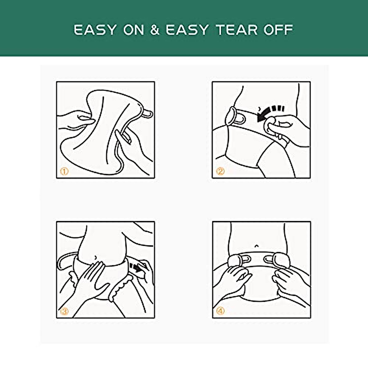 Dorahoney Baby Diapers Size M (12-18 lb),142 Count Disposable Baby Diapers, Soft and Breathable Diapers for Newborn, Skin-Friendly and Unscented Protection