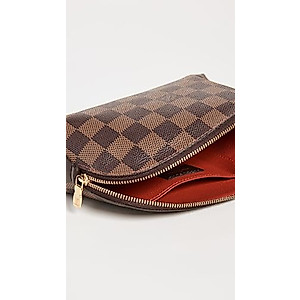 Louis Vuitton Women's Pre-Loved Cosmetic Pouch, Damier Ebe, Brown, One Size