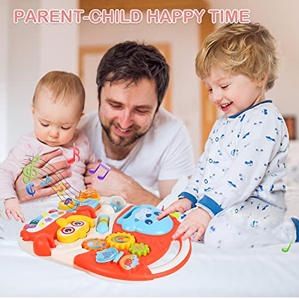 GLÜCK Baby Walker for Baby Boys Girls - Baby Sit to Stand Learning Walkers & Activity Table Center, Baby Bouncer Jumper, Early Educational Toddler Push Walker,Infant Standing Toys for 12 to 36 Months