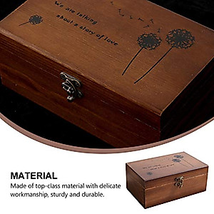 Cabilock Wood Sewing Storage Basket Knitting Crochet Embroidery Art Supplies Organizer Household Travel Sewing Repair Accessories Box for DIY Beginner Camper Without Accessories