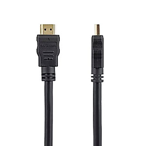 StarTech.com 6ft (2m) HDMI Cable - 4K High Speed HDMI Cable with Ethernet - UHD 4K 30Hz Video - HDMI 1.4 Cable - Ultra HD HDMI Monitors, Projectors, TVs & Displays - Black HDMI Cord - M/M (HDMM6)