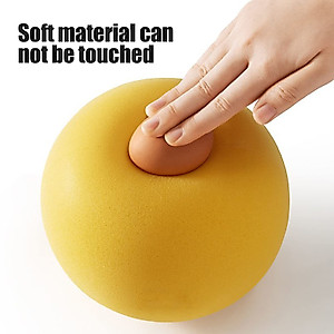 Silent Basketball, Indoor Training Ball, Uncoated High Density Foam Ball, Soft, Flexible, Lightweight and Easy to Grip (Size 2, 3, 5, 7),Orange,NO 7