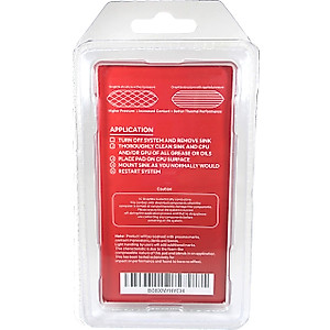 IC Graphite High Compression Thermal Pad - Permanent Replacement for Thermal Paste/Grease (30X30 mm 5-Pack)