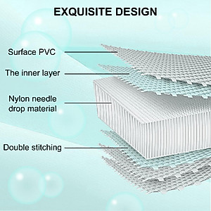 EDOSTORY Inflatable Air Gymnastics Mat 10ft/13ft/16ft/20ft Training Mats 4 inches thick Gymnastics Tracks for Home/Training/Cheerleading/Yoga/Water Sports with 600W Electric Pump Acid Blue 6ft