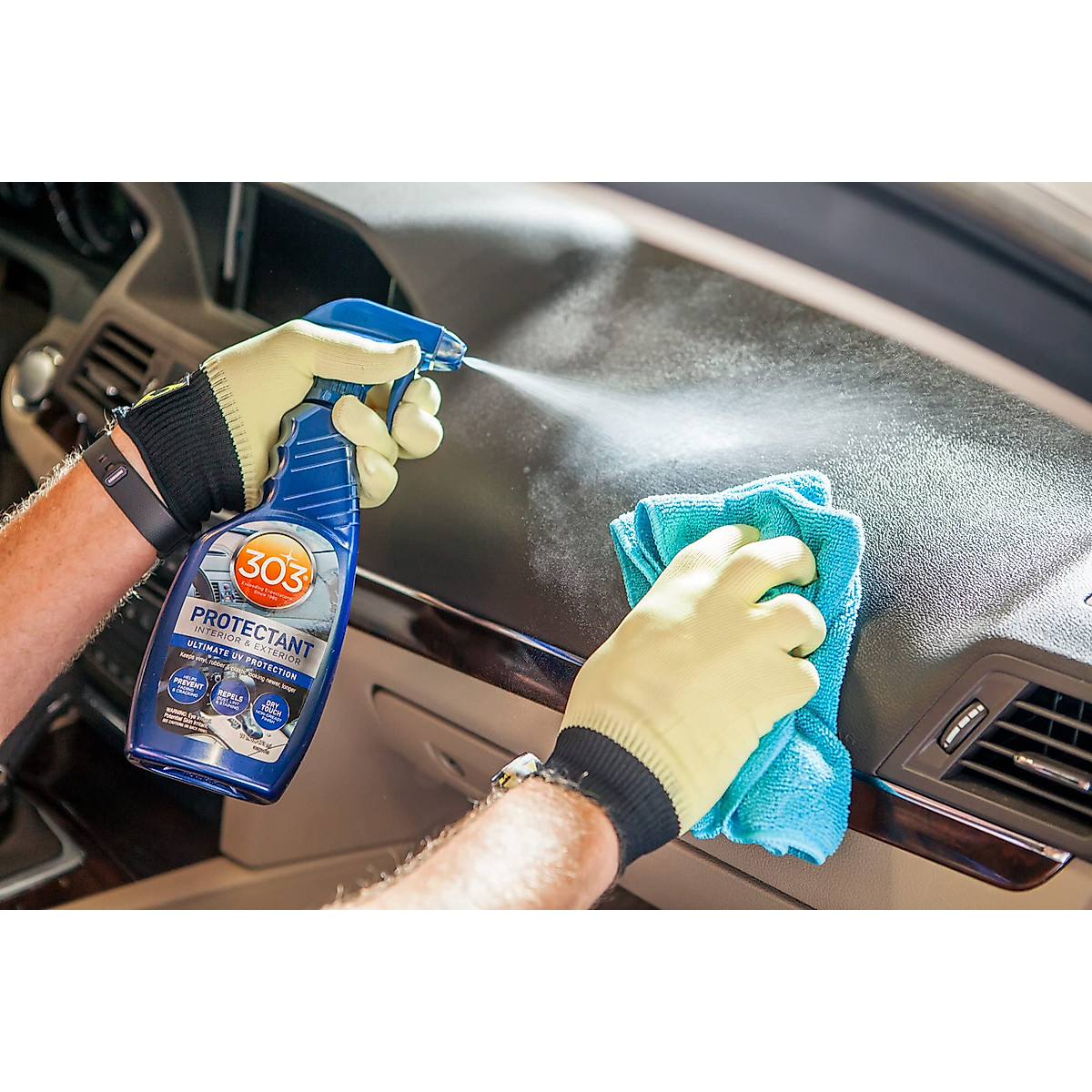 303 Convertible Vinyl Top Cleaning and Care Kit - Cleans And Protects Vinyl Tops - Includes 303 Tonneau Cover And Convertible Top Cleaner 16 fl. oz. + 303 Automotive Protectant 16 fl. oz., (30510)