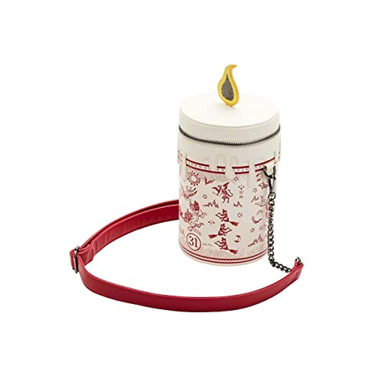 Hocus Pocus Black Flame Glow Candle Crossbody Bag