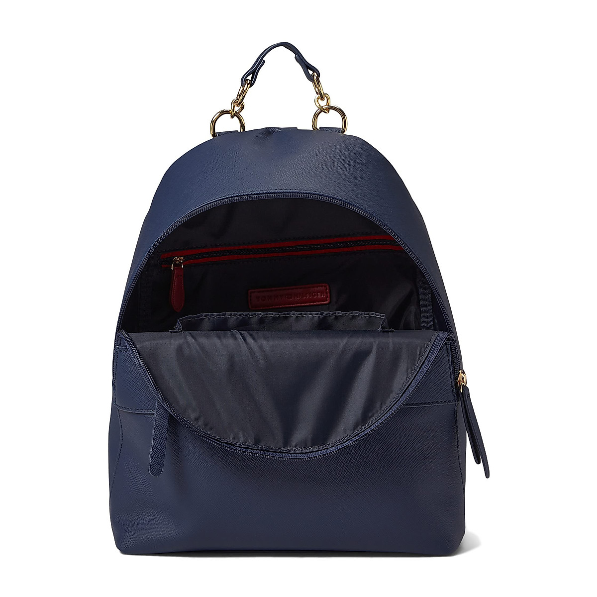 Tommy Hilfiger Kendall II Medium Dome Backpack Saffiano PVC Tommy Navy One Size