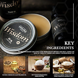 Can You Handlebar Beard Balm for Men, Dry Oil Beard Wax, Natural Beard Care Conditioner Moisturizer Softener Grooming Products, Woodsy and Citrus Scent, 2 oz Stainless Steel Tin