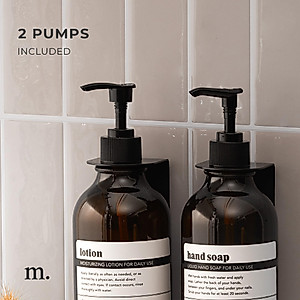 MaisoNovo Soap Pump Replacement - 2X Black Plastic Pumps - Pump Dispenser - Soap Dispenser Pump Replacement - Stainless Steel Soap Pump - Pump for Soap Dispenser