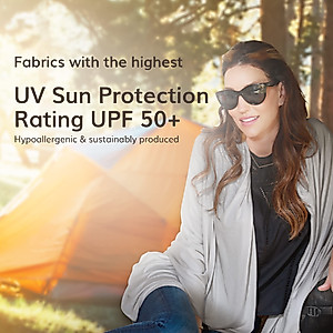 Happyluxe Shawl Wraps for Women, Versatile Wrap, Multifunctional Shawl for Dress, Pashmina, Travel Essentials, Womens Travel Accessories - Eco Cashmere Heather Gray