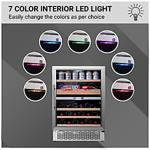 Equator 2-Zone Luxury Gourmet Center cans+wine bottles+fine foods FS & Builtin