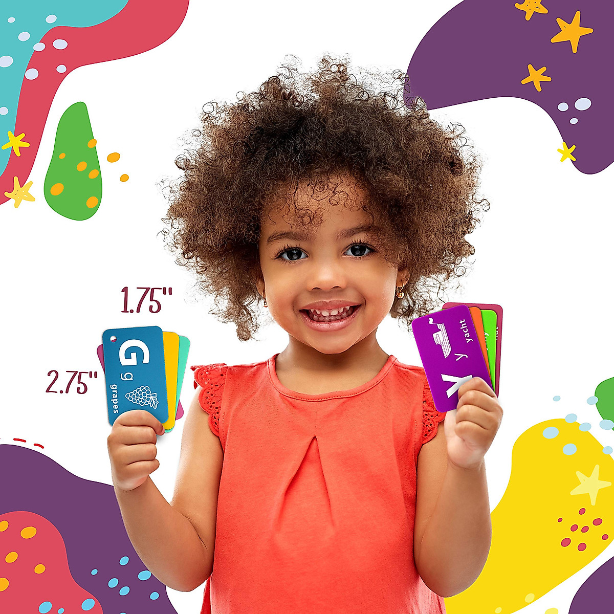 AMAFHHA Alphabetical and 123 Number Flash Cards for Babies, Kids and Toddlers (ABC Flash Cards)