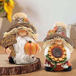 Hodao Fall Thanksgiving Scarecrow Gnomes Table Decorations for Home Creative Thanksgiving centerpieces for Tables Thanksgiving Gifts