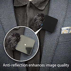 Silicone Protect Case for RODE Wireless GO I II Microphone, Mic Silicone Case Cover for RODE Wireless GO 1 & 2 Accessories Microphone System (Black)