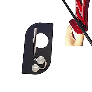 SHARROW Archery Magnetic Arrow Rest Stainless Steel Arrow Rest RH LH Recurve Bow Arrow Rest for Shooting Targeting Accessory (Right Hand)