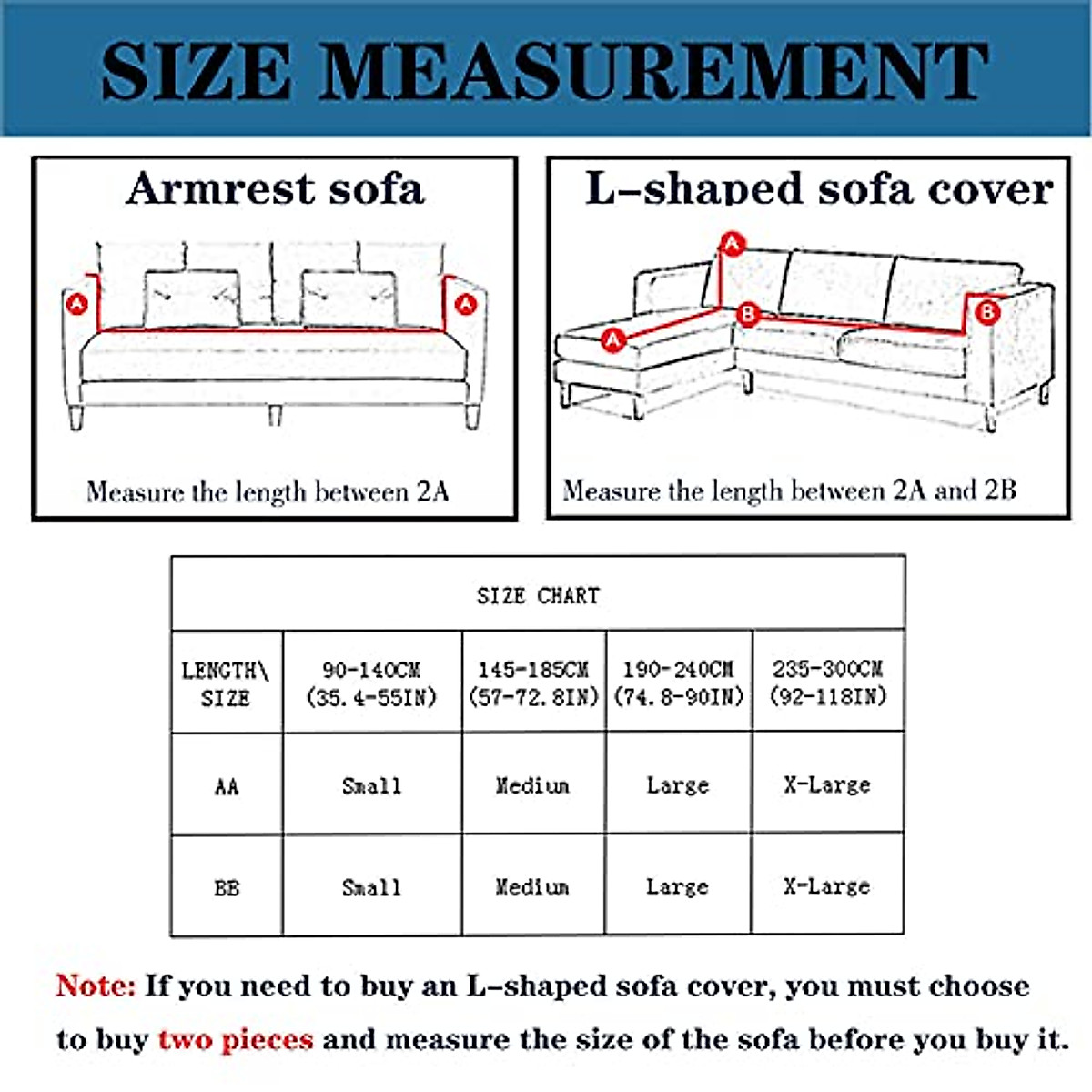 TVPFM Jacquard Stretch Sofa Slipcover, Soft Sofa Cover Sofa Slipcover Elastic Bottom Furniture Protector for Cat Dog Separate 2 Seats 3 Seater-Blue-4 Seater