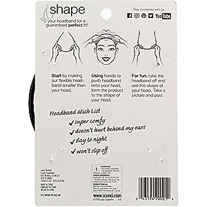 Scunci No Slip Grip Bendable Headband - 3 per case.