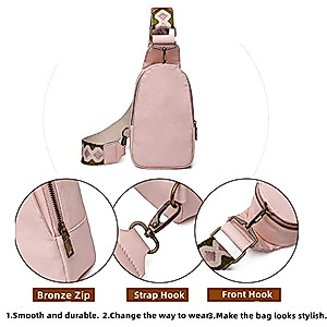 Sanxiner Crossbody Sling Bags with Cards Slots,Fanny Packs for Women Vegan Leather,Small Backpack Handbag Light weitght Daypack Purses（1-Brown