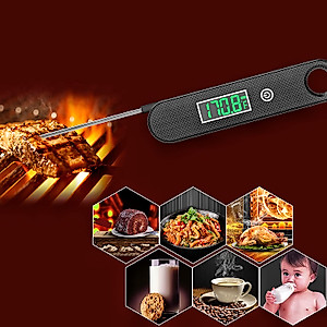 Outdoor Cooking Grill Thermometer,Instant Read Digital Meat Thermometer with Back Light Screen,Suitable for Barbecue,Hot Food.