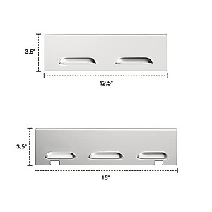 5016 Wind Screen/Wind Guard Replacement Parts for Blackstone 28" Griddle or Other Griddle, for Blackstone 2 Burner Flat Top Gas Grill 28" Griddle 1517, 1853 Cooking Station, Stainless Steel