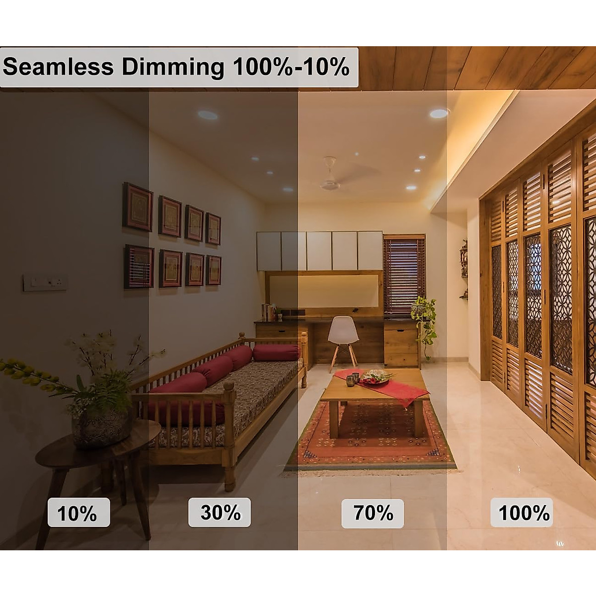 Vannise PAR30 Halogen Bulb 75W 120V, 6 Pack High Output 1000LM PAR30 Long Neck Halogen 75W with Warm White 2800K, PAR30 Dimmable, Long Lasting PAR30 Flood Light Bulb with E26 Medium Base