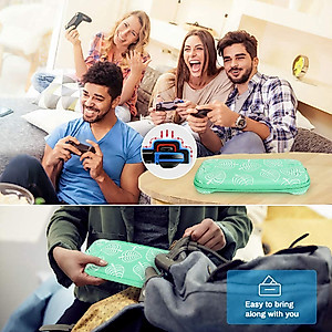 Carrying Case Compatible with Switch, Protection Case for Nintendo Switch Console, Portable Shockproof PU Hard Cover Storage Bag Travel Case for Switch