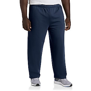 DXL Big + Tall Essentials Men's Big and Tall Fleece Sweatpants Navy 4XLT