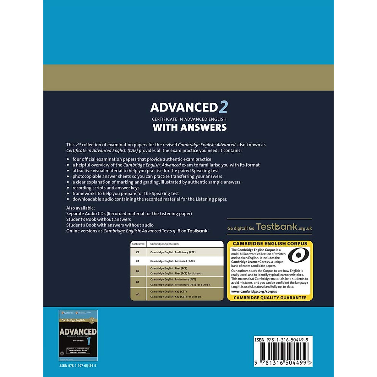 Cambridge English Advanced 2 Student's Book with answers and Audio: Authentic Examination Papers