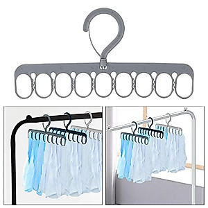 Colcolo Clothing Hanger Clothes Drying Rack Drying Hanger Closet Storage Organization for Pants, Gray