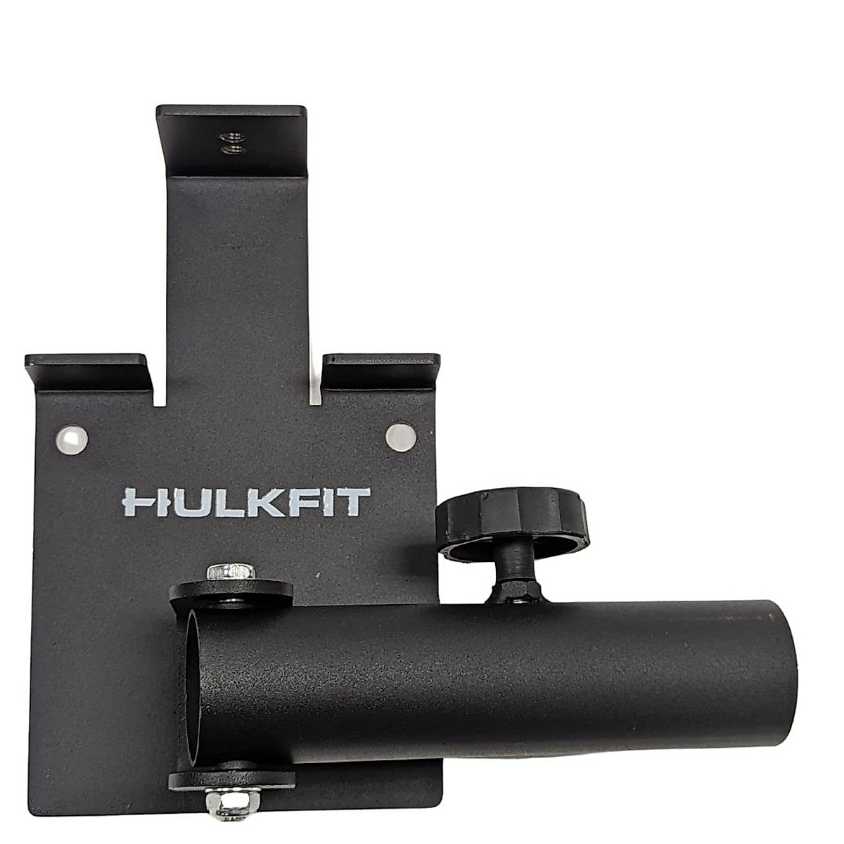 HulkFit T Bar Row Platform Attachment Accessory 360 Degree Swivel Action for Sport, Pro, and Elite Power Cage Squat Rack, Black