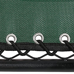 Sunnydaze Folding Sling Side Table with Mesh Drink Holders - Outdoor Patio or Portable Camping Accessory - Forest Green