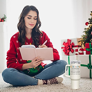 TEEZWONDER Funny Coworker Boss Gifts for Women - Insulated 40 Oz Tumbler With Handle - Mothers Day Birthday Appreciation Thank You Gifts for Women Coworkers Friends