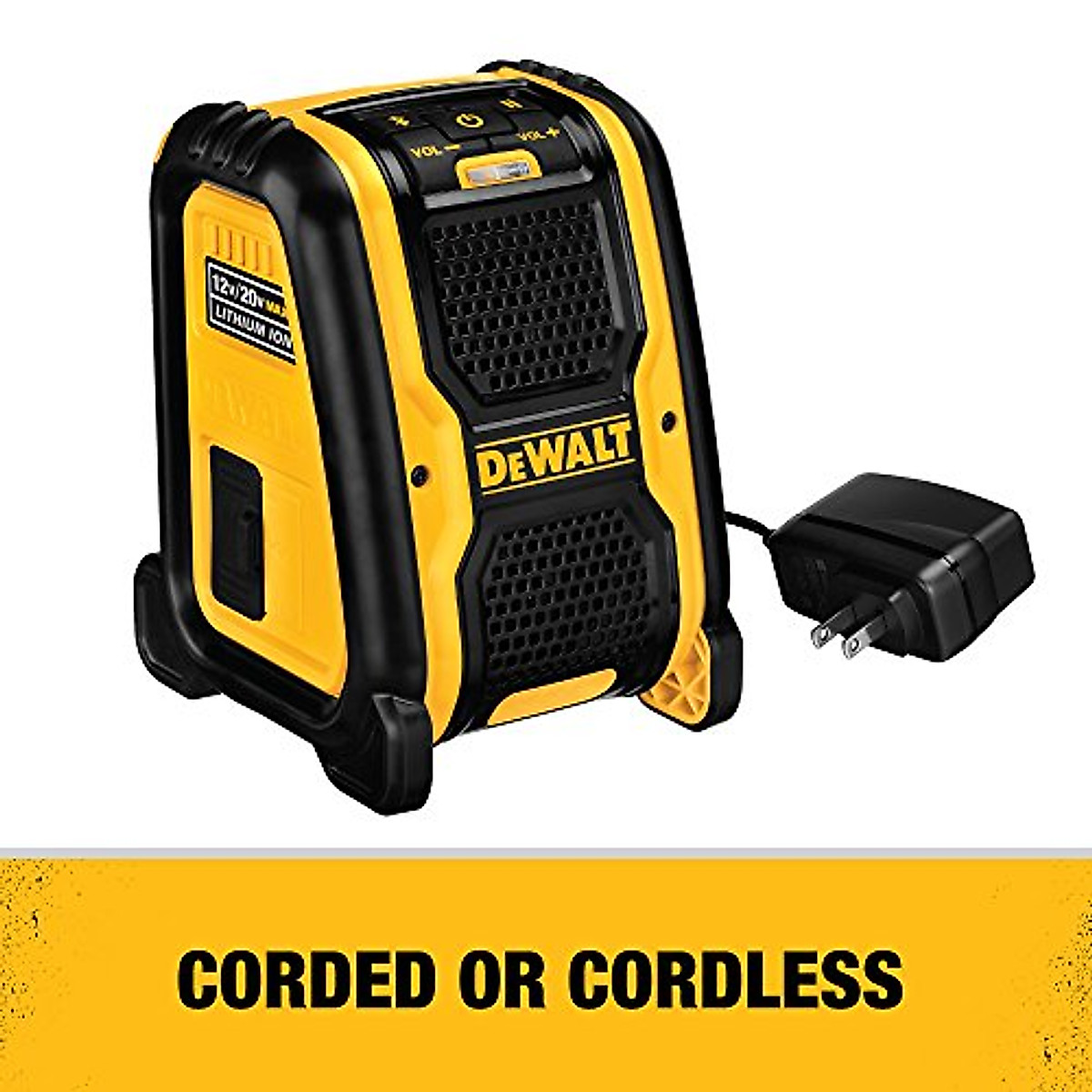 DEWALT 20V MAX* Bluetooth Speaker for Jobsite (DCR006)