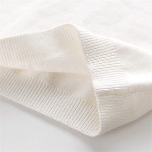 Pullover Sweater for Girls Baby Toddler Knit Crewneck Sweater Sweatshirt Winter Clothes Tops Outfits White