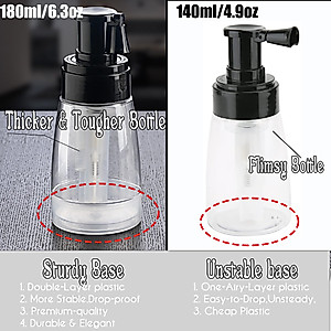 CCbeauty Powder Spray Bottle, Barber Spray Bottle for Hair, Empty Portable Travel Cosmetics Container, Hair Fiber Applicator, Refillable Body Shampoo Powder Bottles Barber Accessories, 6oz/180ml