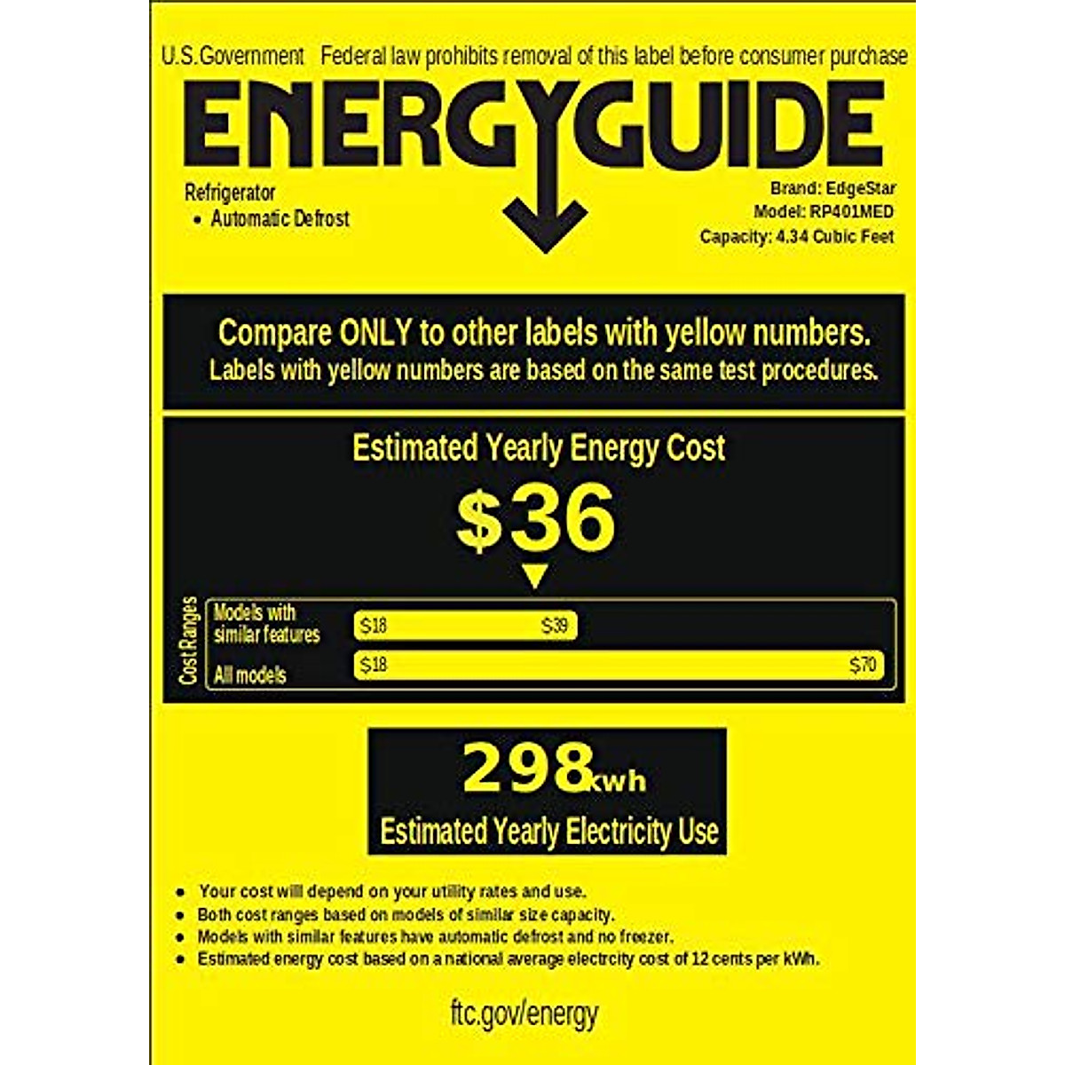 EdgeStar 20 Inch Wide 4.3 Cu. Ft. Medical Refrigerator with Temperature Alarm and Safety Lock