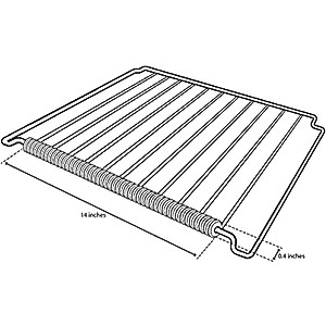 3 Pack BESEGO Oven Rack Shields, Heat Resistant Silicone Oven Rack Cover Prevent Hand & Arm against Burns, Scars & Injuries - 14 Inches Long…