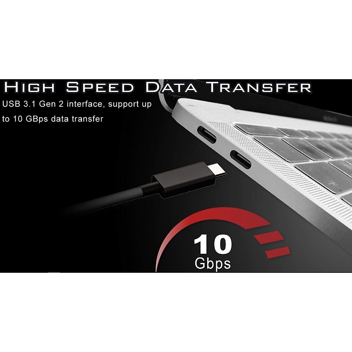 Archgon 480GB USB 3.1 Gen.2 Gaming External SSD Portable M.2 Solid State Drive (Model G702K,480GB)