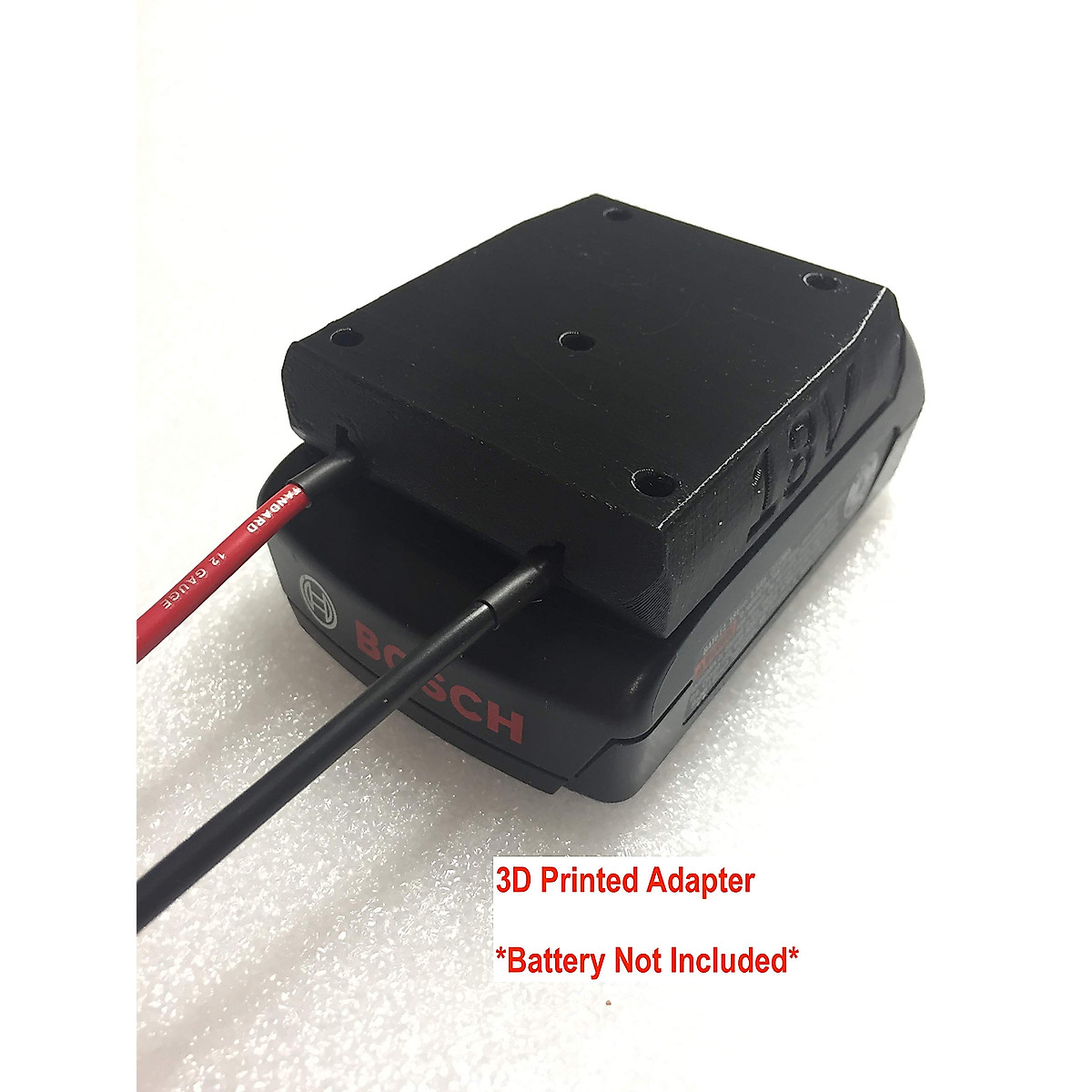 Battery Adapter for Bosch 18v Dock Power Connector 18 volt12 Gauge Robotics