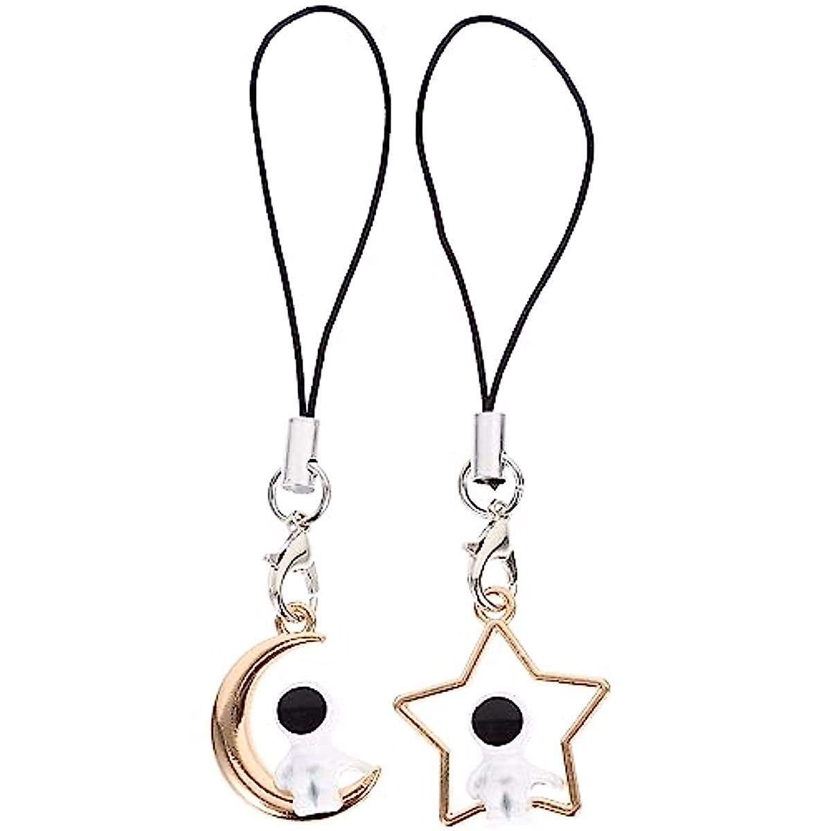 Gatuida 2Pcs Cartoon Astronaut Mobile Phone Charms Astronaut Phone Chain Cute Key Chain Pendant