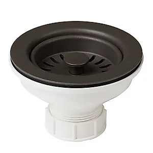 Kraus Kitchen Sink Strainer for 3.5-Inch Drain Openings in Brown, PST1-BR