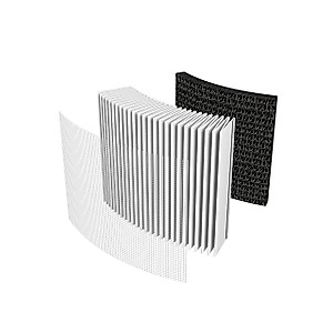 Room Air Purifier XL Replacement Filter by Carrier, White, 12.45 x 12.45