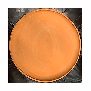 Large Mexican Comal Vidrio Cazo Griddle Flat Pan Dish Tray Clay Barro Tortilla Maker For Toasting Roasting Chilies Vegtables Tomatos 16" Paella