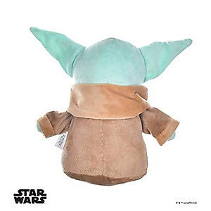 STAR WARS Mandalorian The Child Plush Figure Dog Toy | 6 Inch Small Dog Toy from The Mandalorian - Soft and Plush Dog Toys, Safe Fabric Squeaky Dog Toy for All Dogs