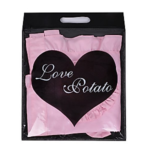 Cute Girls Bowknot Lady's Kitchen Restaurant Women's Cake Apron Fashion Funny Aprons for Christmas Gift (Pink)